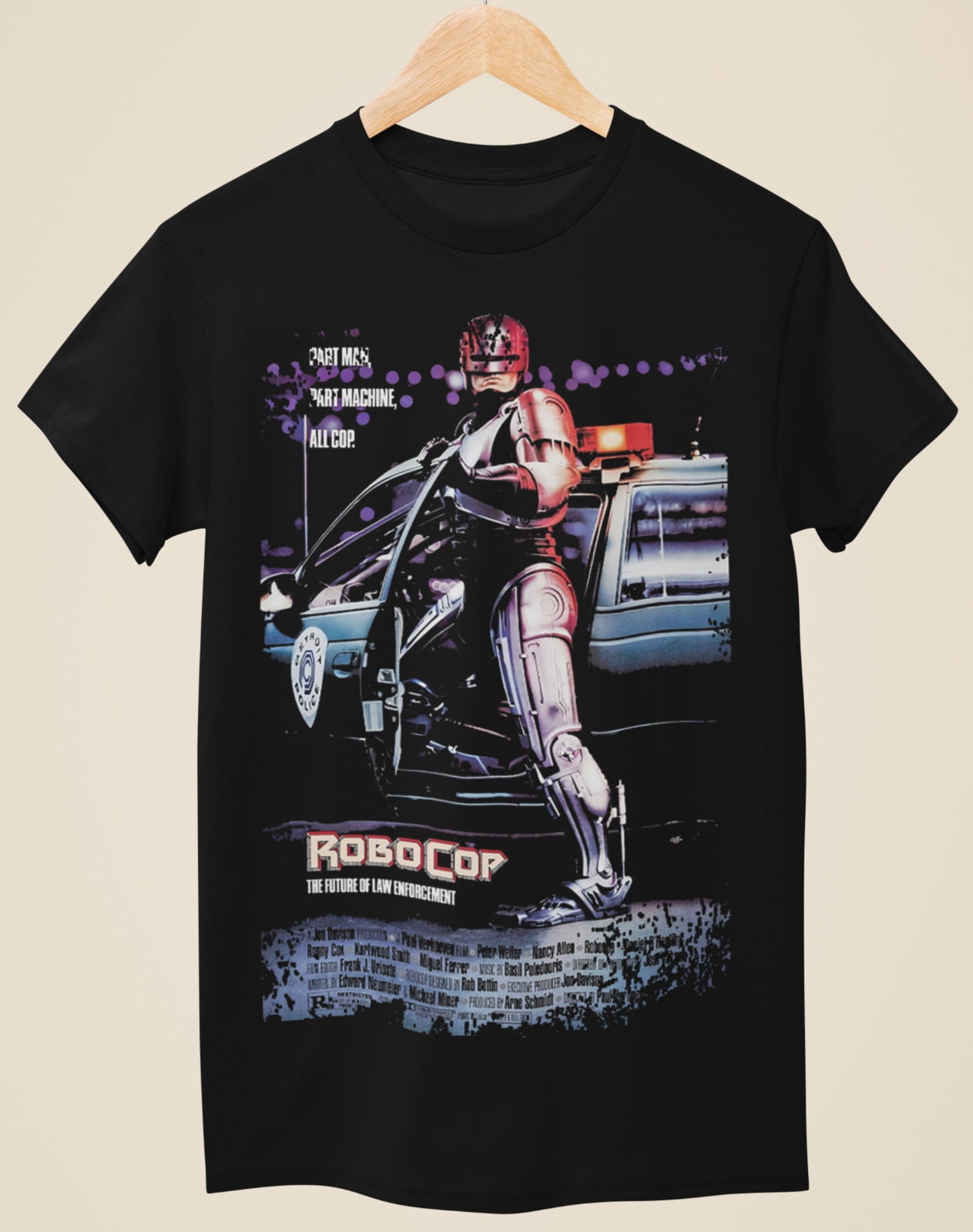 Robocop - Movie Poster Inspired Unisex Black T-Shirt - Walmart.com