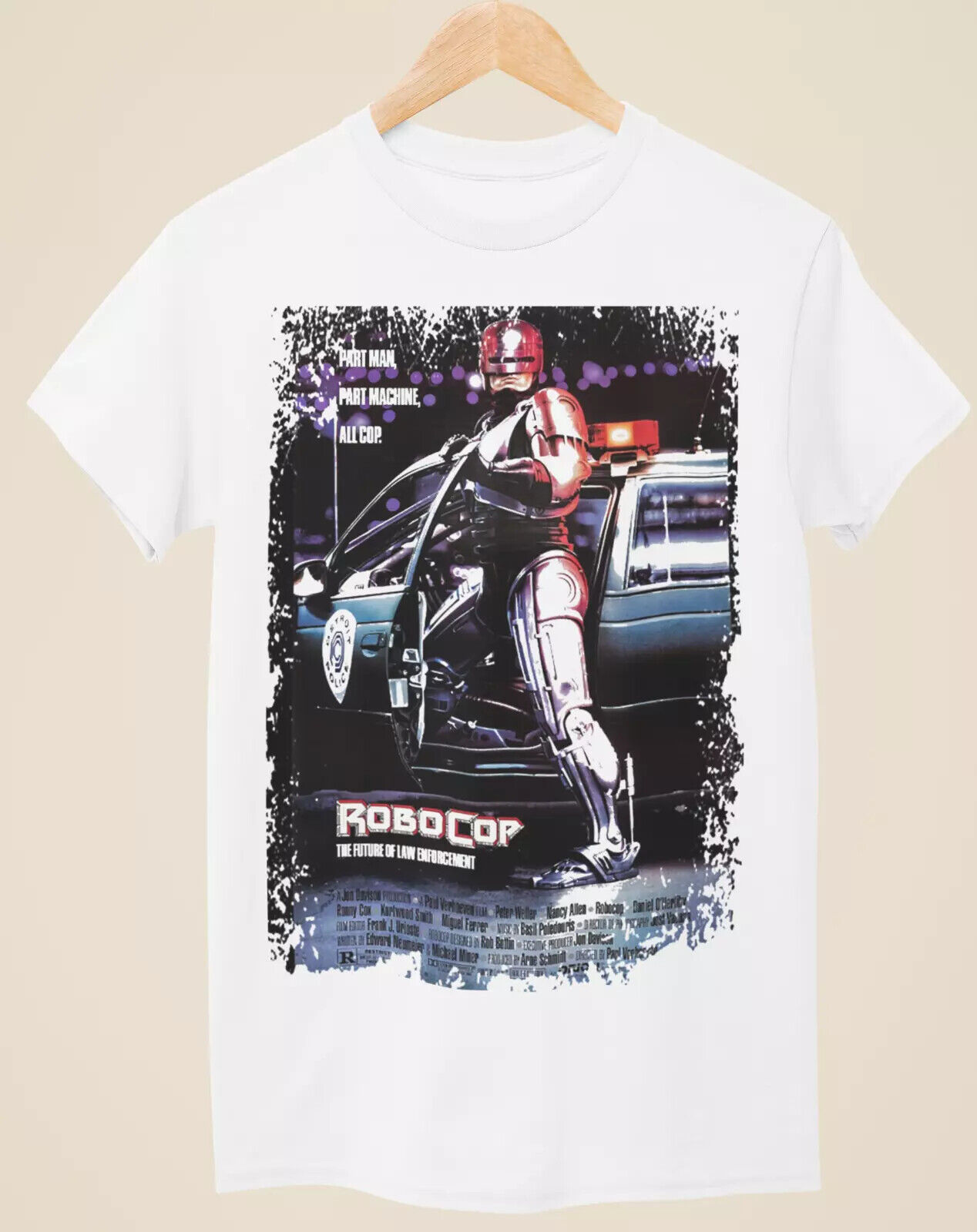 Robocop - Movie Poster Inspired Unisex White T-Shirt - Walmart.com