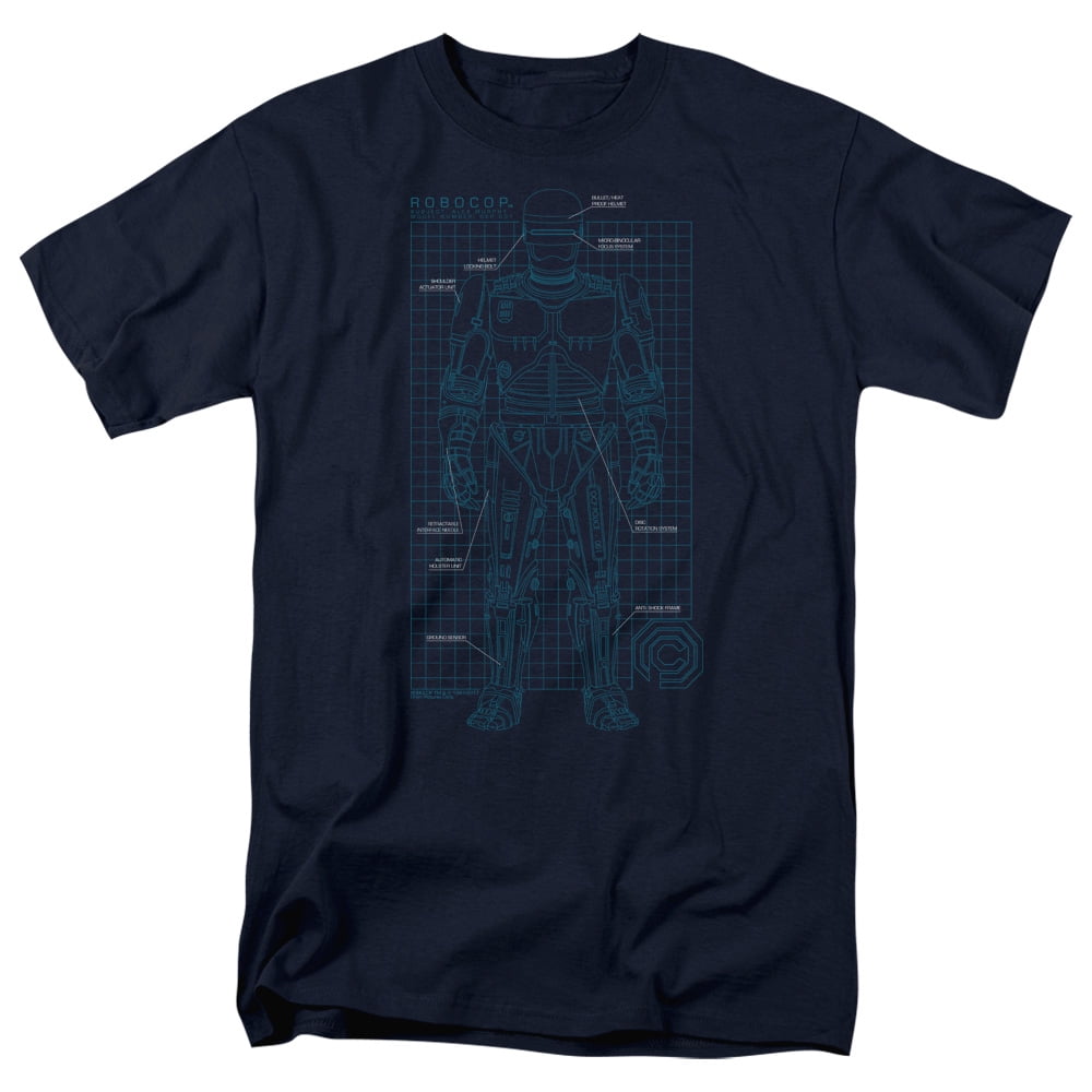 Robocop Schematic Unisex Adult T Shirt For Men And Women - Walmart.com