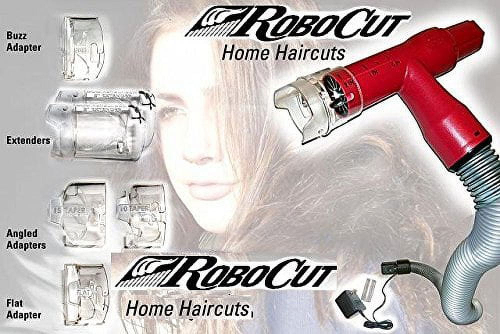 Robocut Automatic Vacuum Hair Cutting System Haircutter Clipper, Red ...