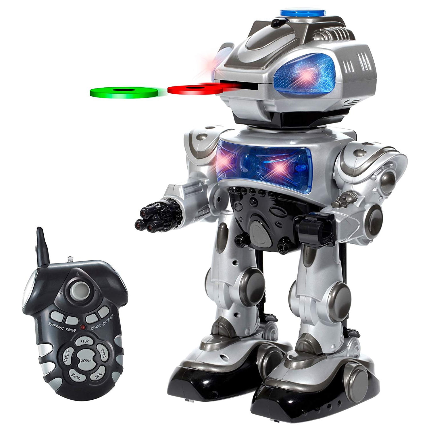 Free Shipping! Robokid Programmhle Disc Shooting Electric RC Robot by ...