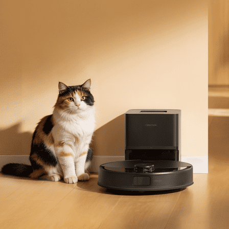 JONR P20 Pro Robot Vacuum, 8000Pa Suction, Self-Emptying, Mop Washing ...