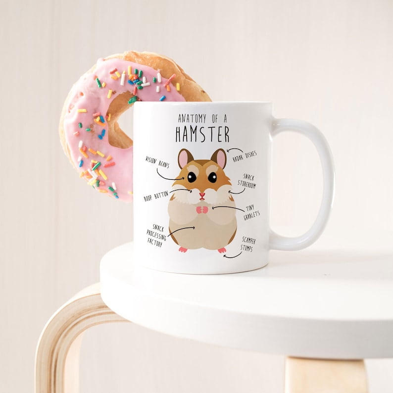 Roborovski Dwarf Hamster Coffee Mug, Funny Hamster Lover, Cute Pocket ...