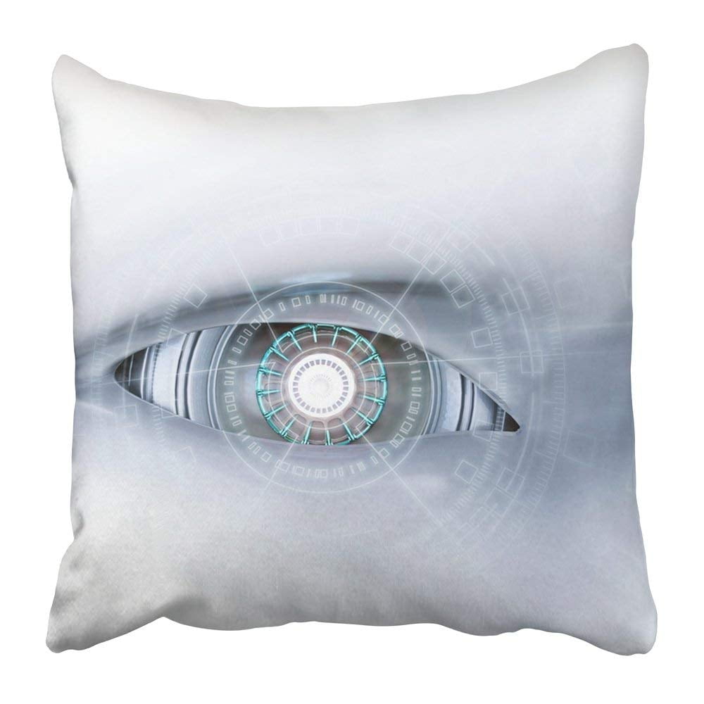 Robot 3D Rendering Cyborg Eye with Virtual Display Vision Android ...