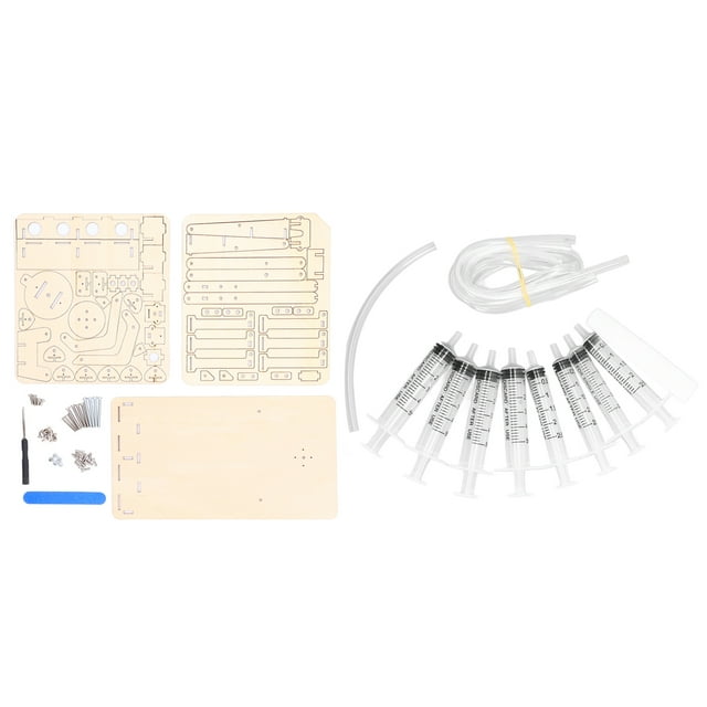 Robot Arm Building Toy Hydraulic Wooden Mechanical Model Tool Set Kit ...