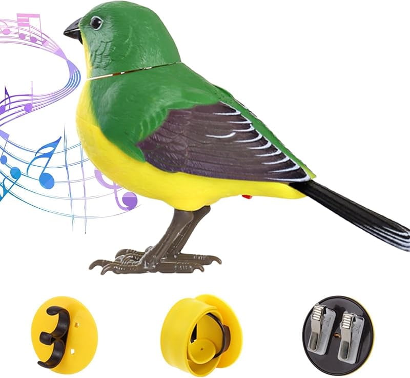 Robot Bird, Electric Singing and Chirping Bird Toy, Simulate The ...