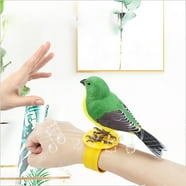 Electric Chirping Bird Toy with Cage Realistic Sounds Motion Activated ...