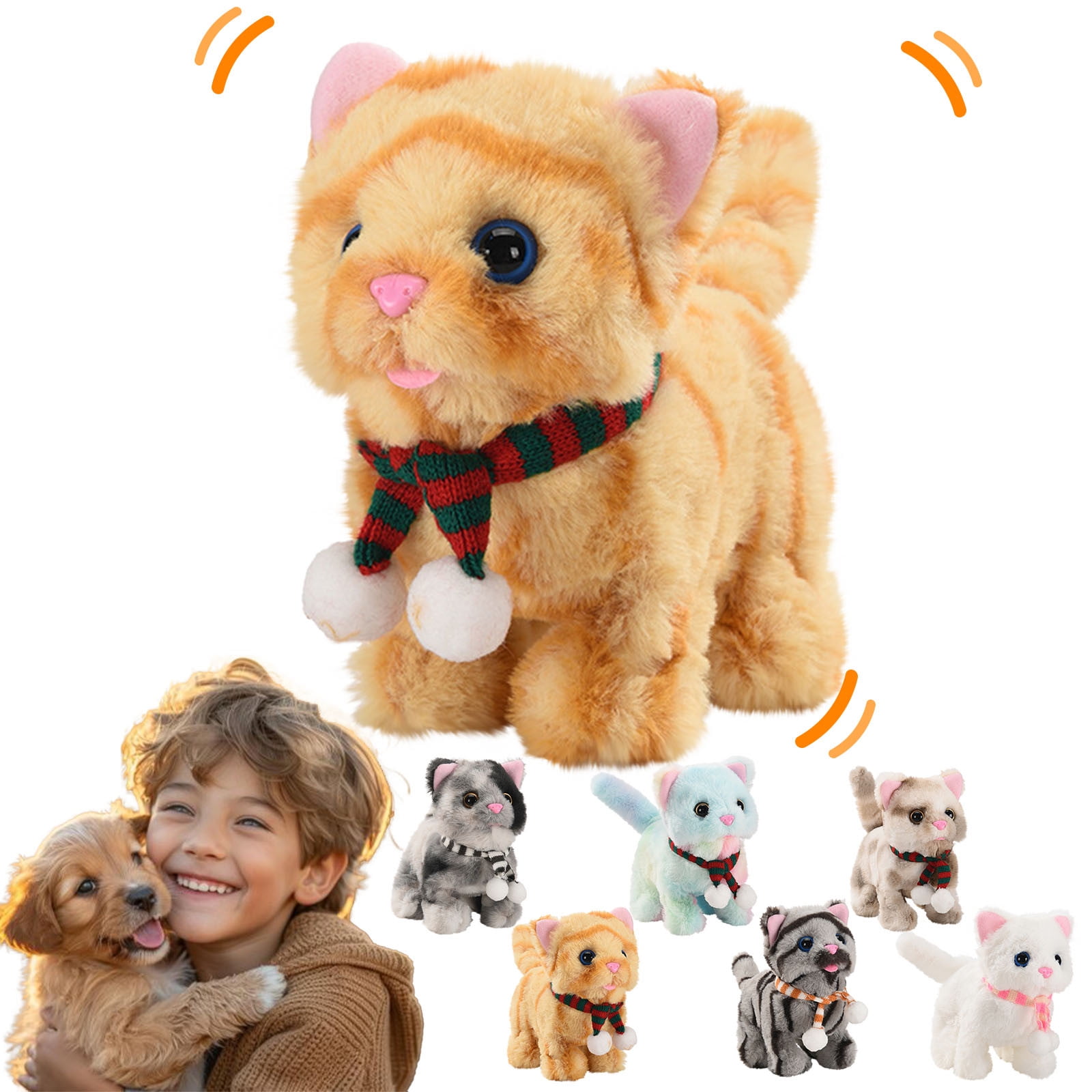 Robot Cat, Emotional Companion Toy for Kids and Families, Acting Like a ...