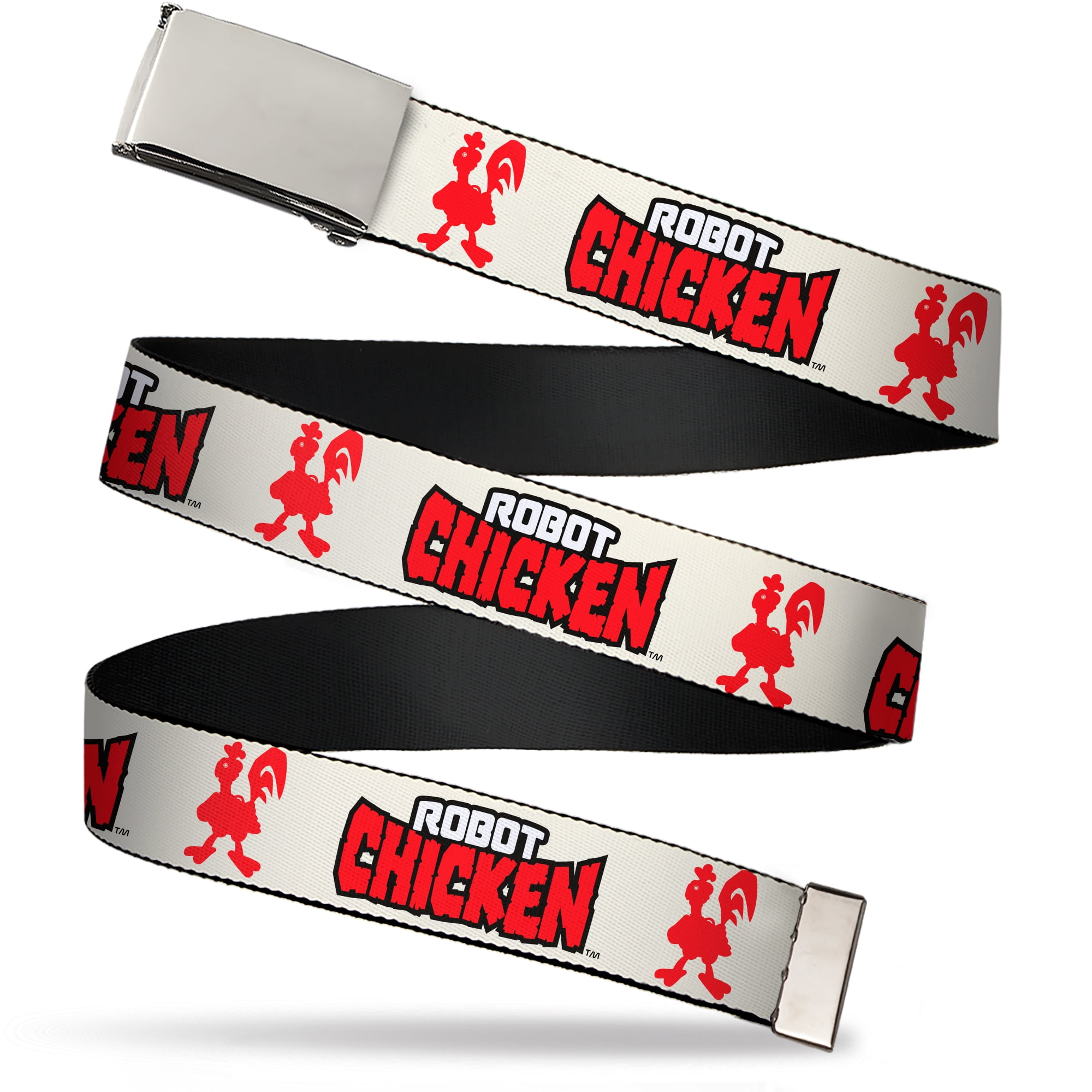 Adjustable Belt, Clamp Buckle, Cut-to-Fit, Robot Chicken Title Logo and ...