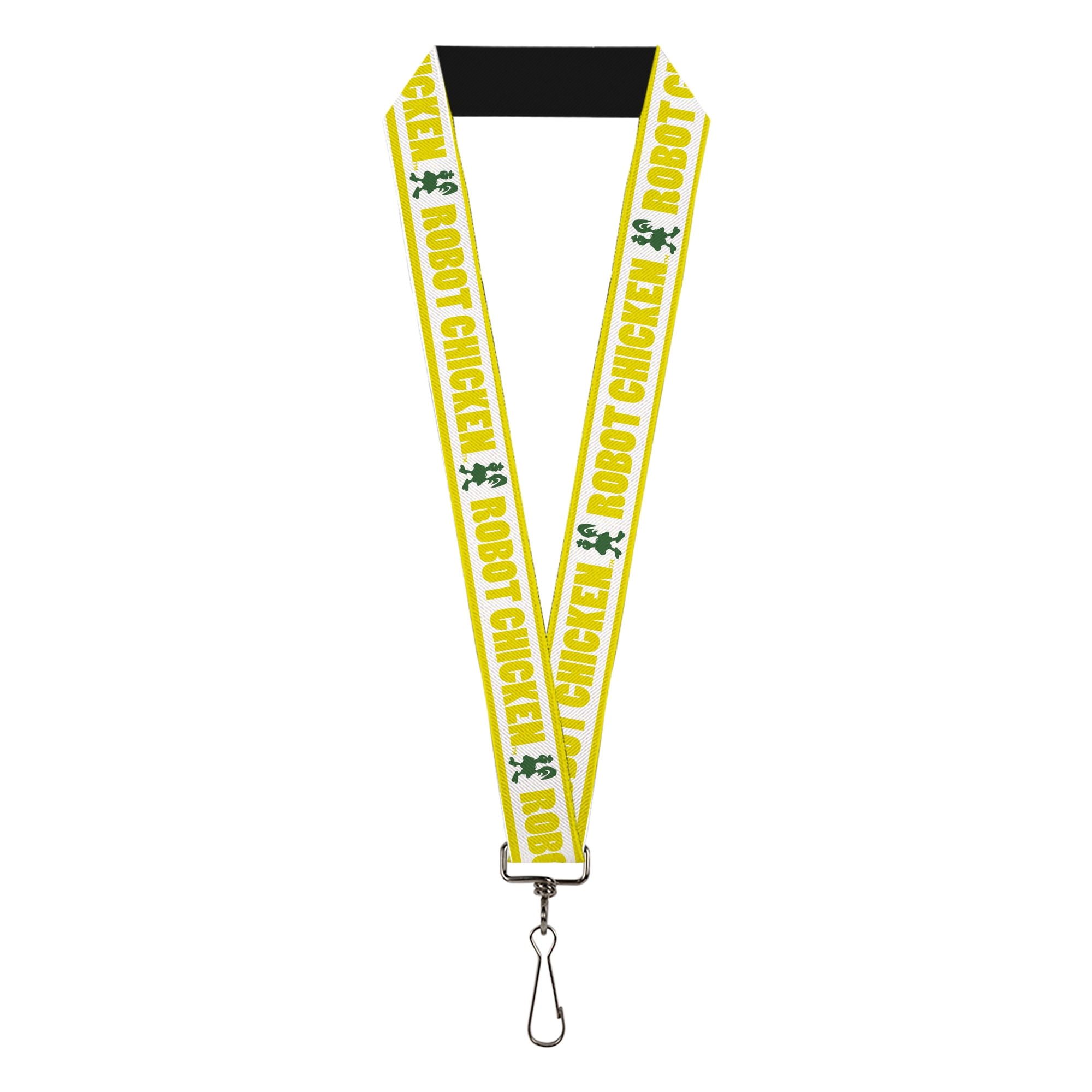 Robot Chicken Lanyard, Robot Chicken Chicken Silhouette Yellow White ...