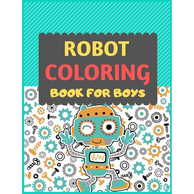 robot christmas coloring pages
