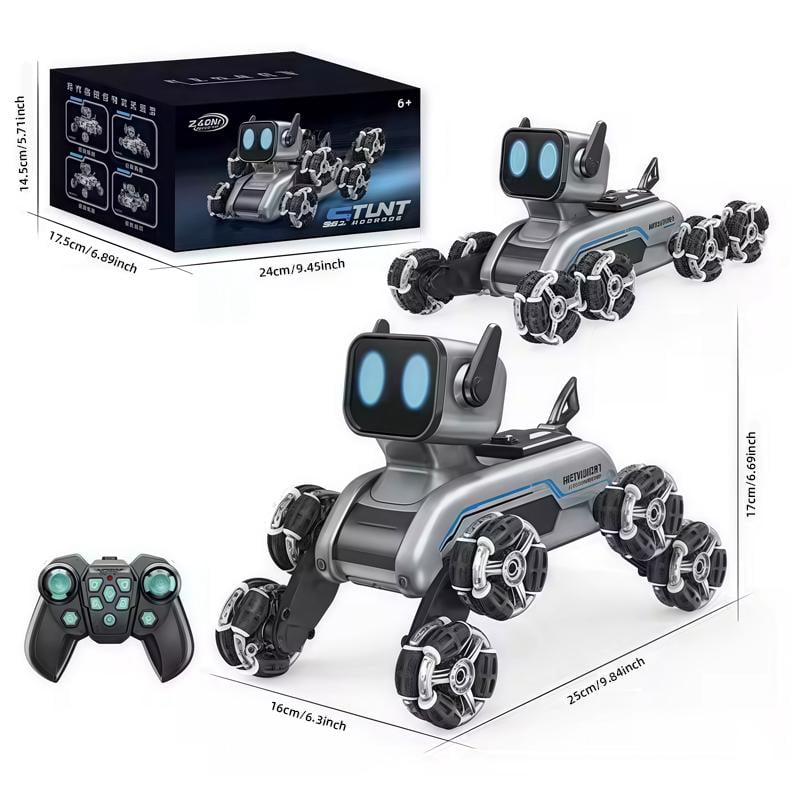 Robot Dog for Kids, Remote Control Robot Rechargeable Stunt Robo Dog ...
