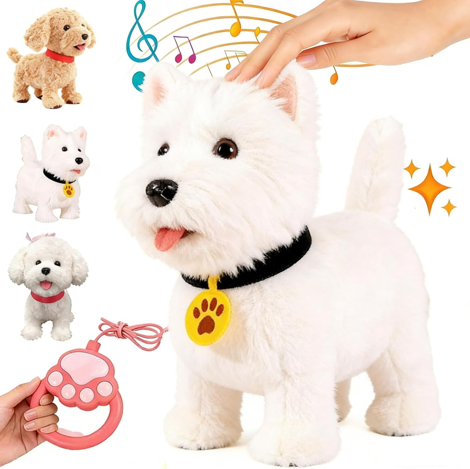 Robot Dog Lifelike Toy Dog, 2026 Interactive Robot with Touch Sensing ...