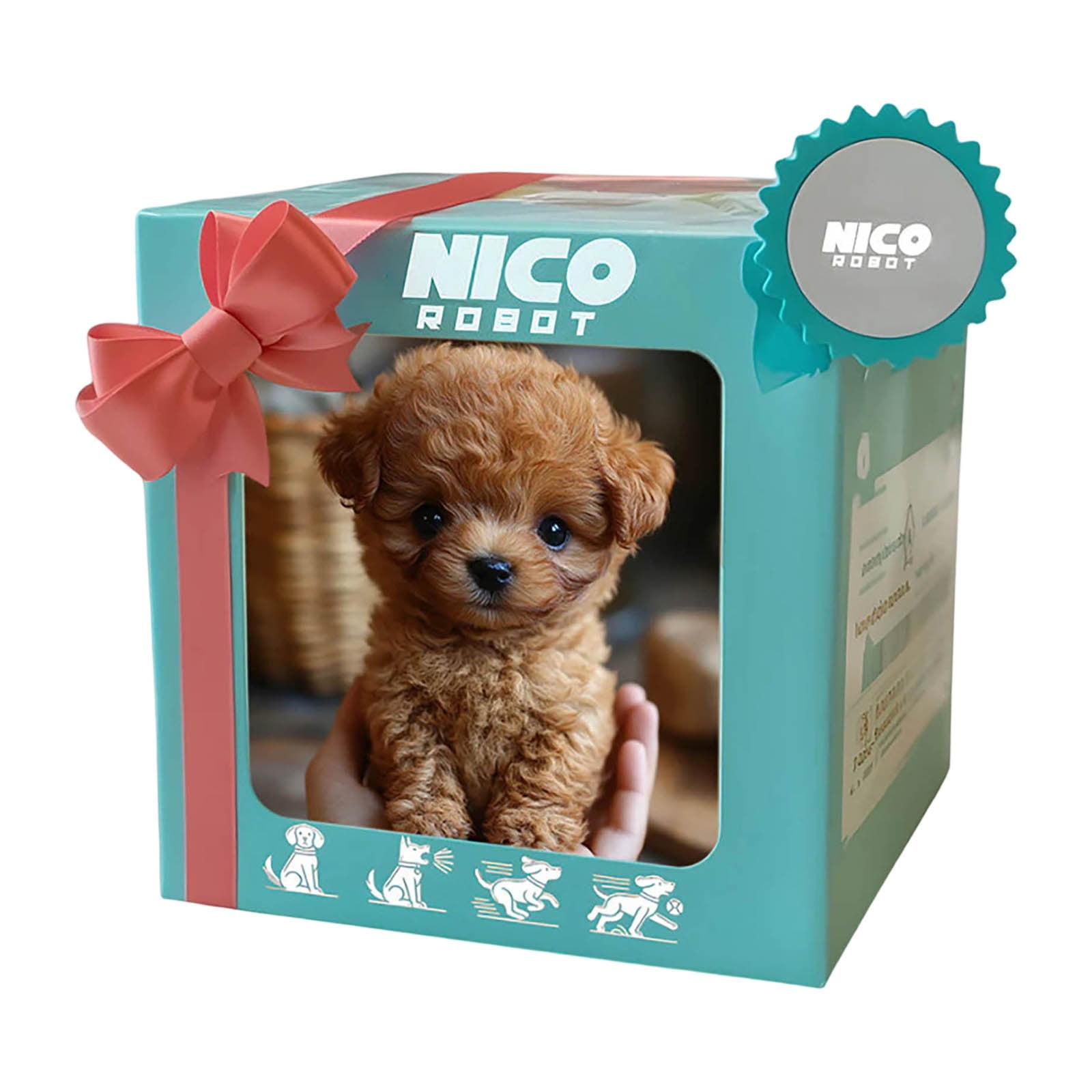 Robot Dog Pet Plush Interactive Maltese Simulation Dog-Realistic Puppy ...