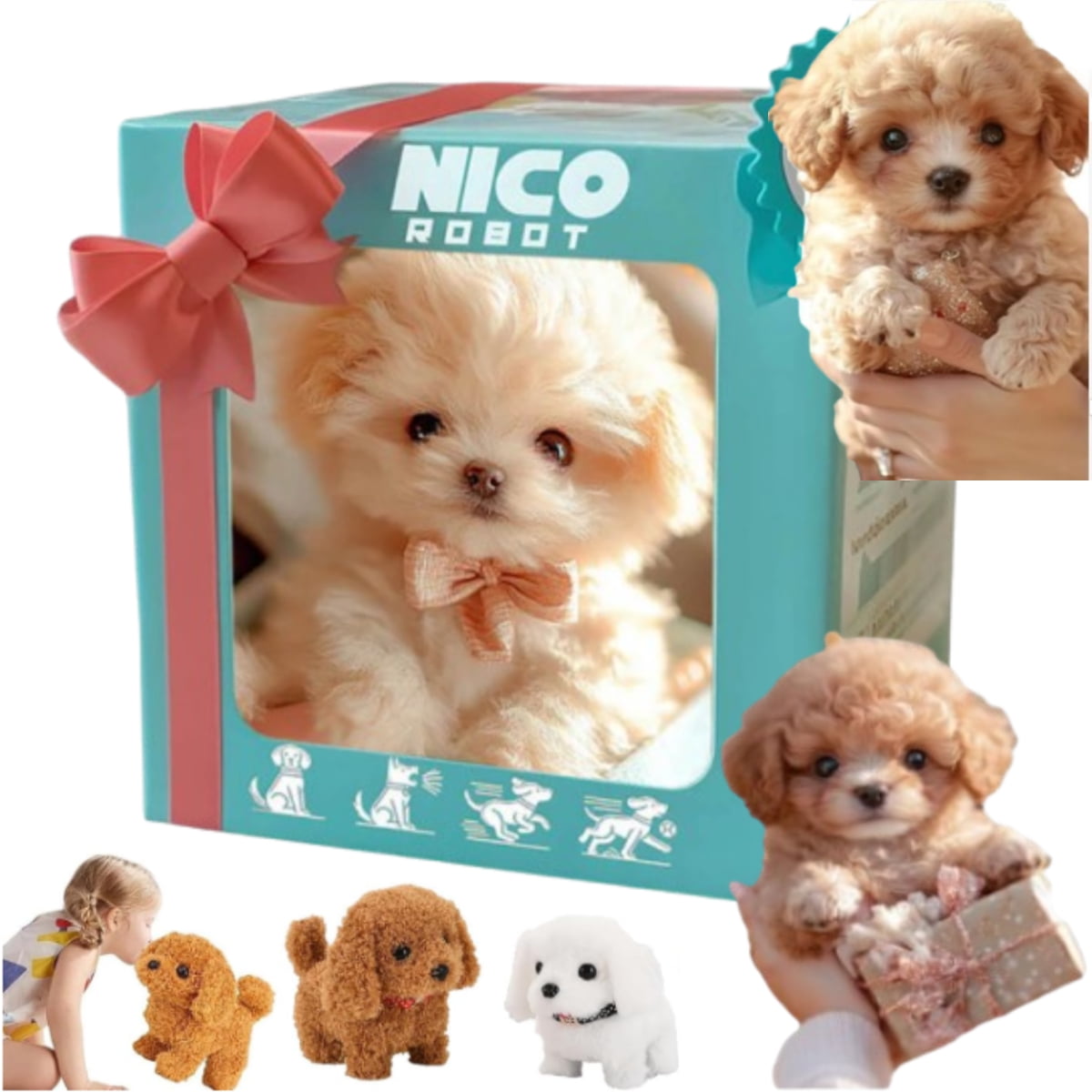 Robot Dog, Robot Puppy That Acts Like a Real Dog, Realistic Robotic AI Pet Dogs, My Best ...