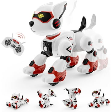 Richgv Robot Cat Toy for Kids, Remote Control Robot Pet Toy with Light ...