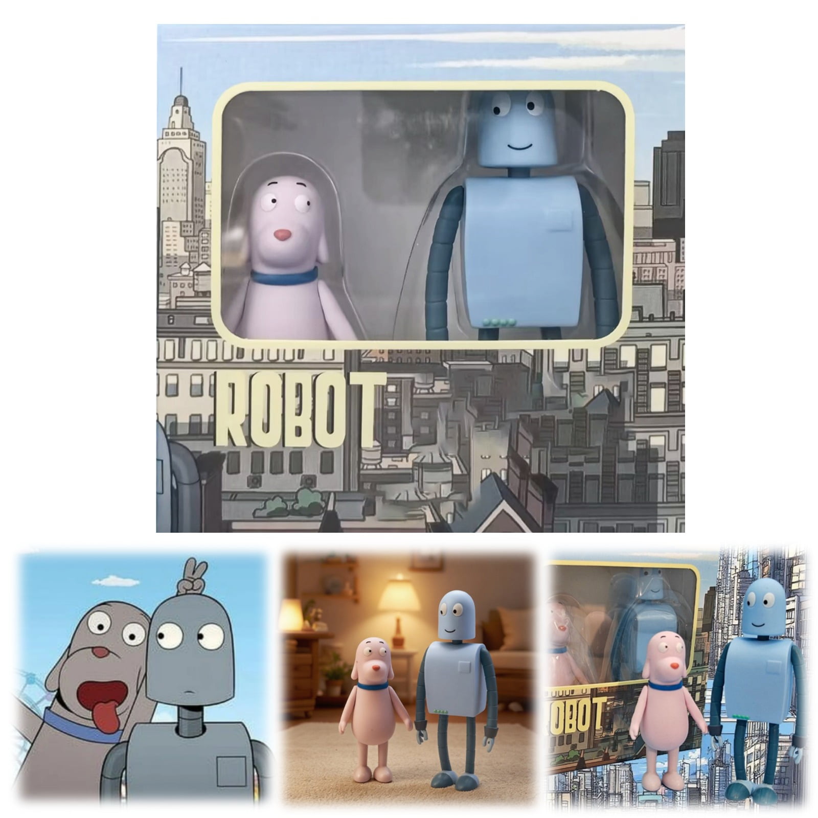 Robot Dreams Duo: Dog & Robot Action Figures Set Inspired by the Movie ...