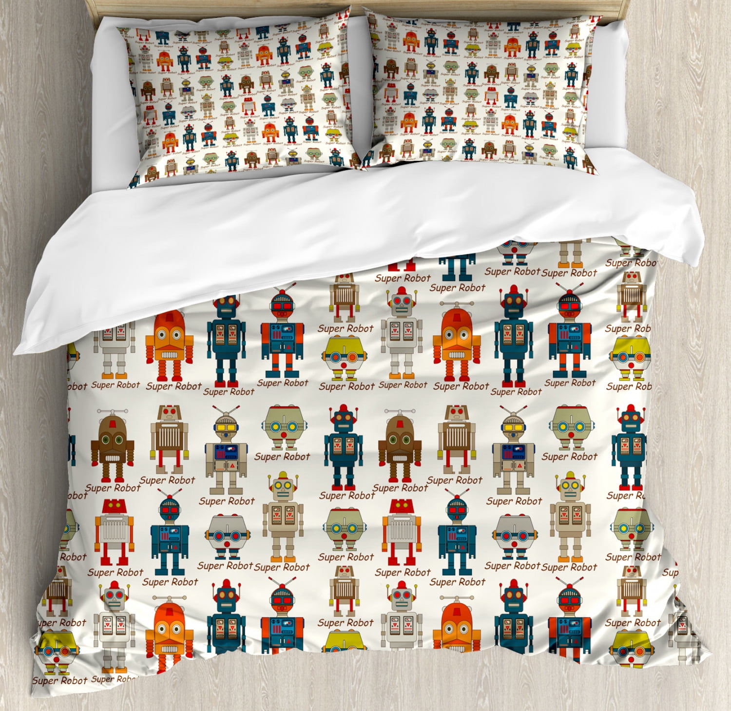 Robot Duvet Cover Set, Various Different Super Robot Set in Cartoon ...