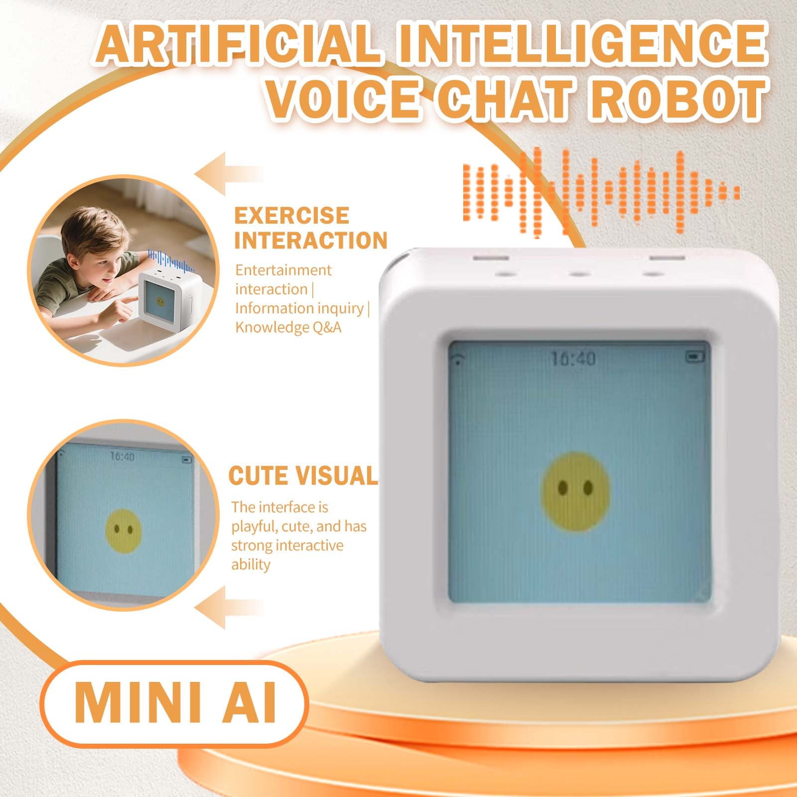 Robot ESP Series: 0.85in Smart Color Screen With Wi-Fi, Instant Voice ...