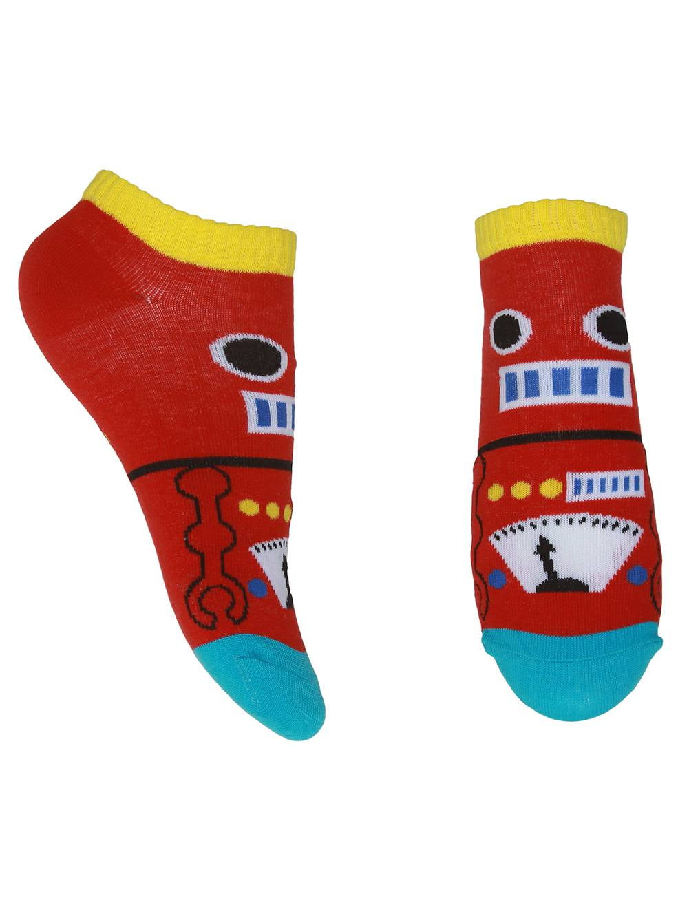 Robot Face Ankle Socks - Walmart.com