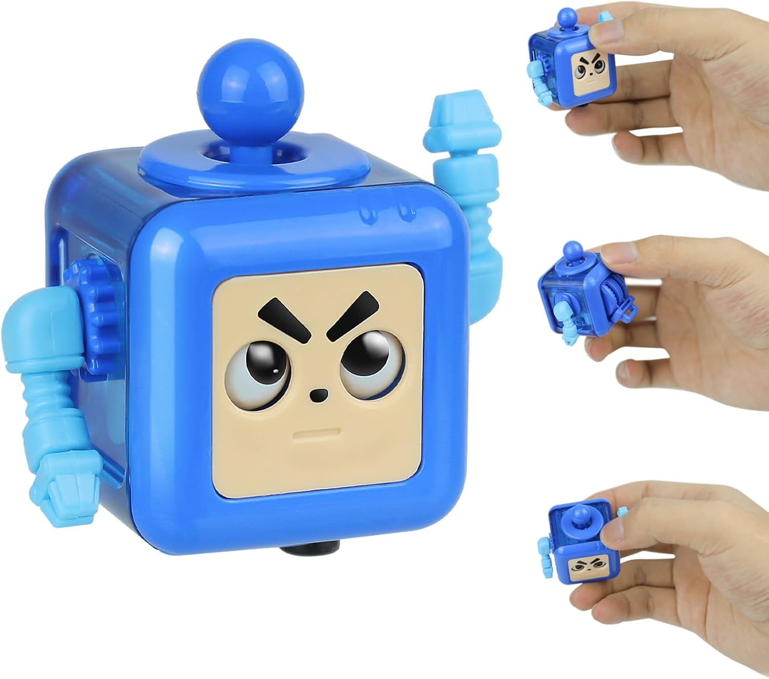 Robot Fidget Toys for Adults Kids, 6-Side Multifunctional Fidgets Pad ...