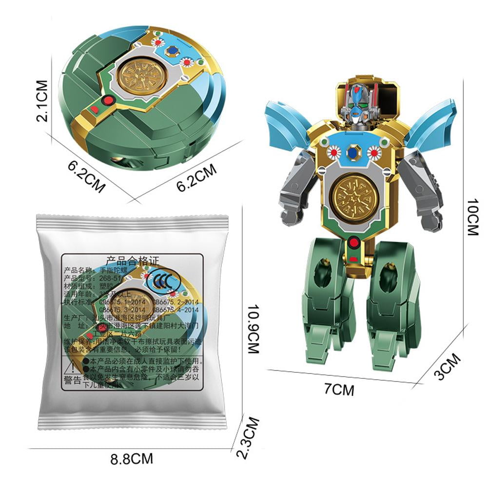 Robot Fingertip Spin Top Fidget Spinner Transformable Gyro Robot ...