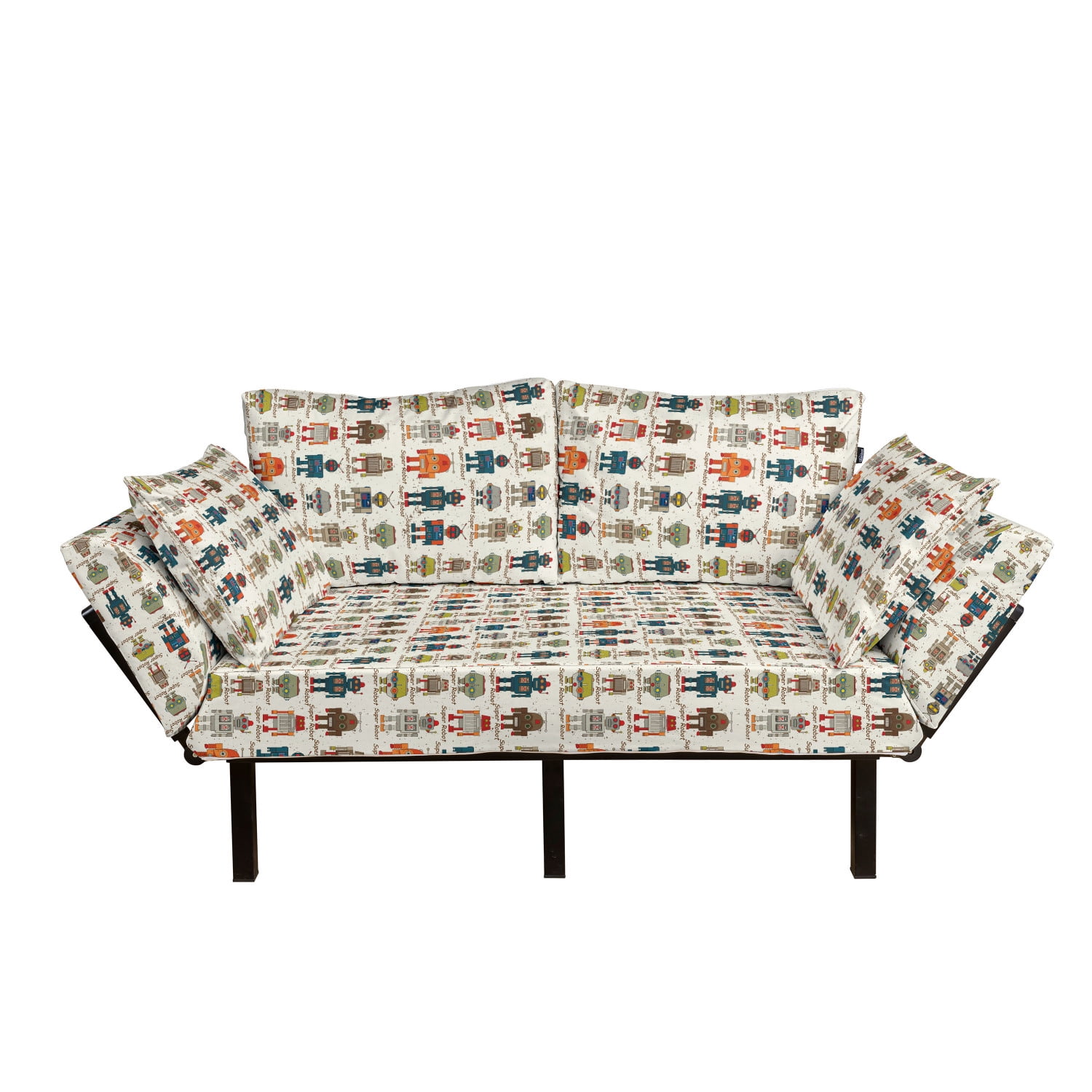 Robot Futon Couch, Various Different Super Robot Set in Cartoon Style ...