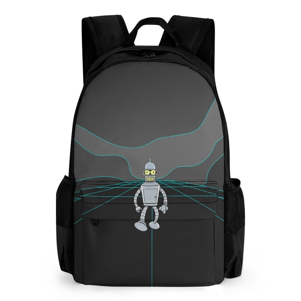 Robot Futurama Backpack Laptop Bag Student Satchel Schoolbag Bookbag ...