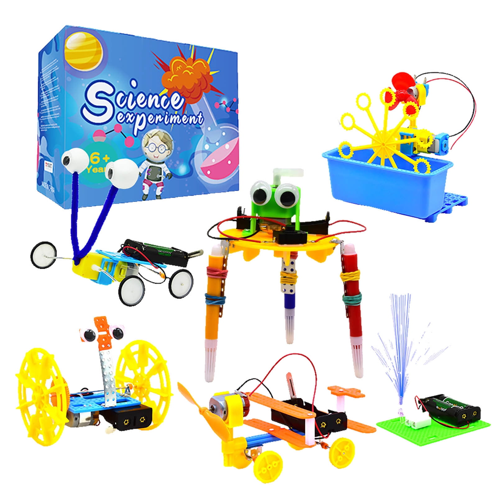 Robot Kit for Kids Learning Electronic Science Experiment DIY ...