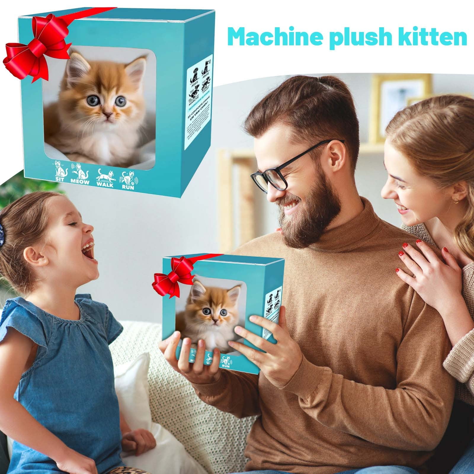 Robot Kitten, Realistic Robot Cat That Acts like a Real Kitten, Robotic ...