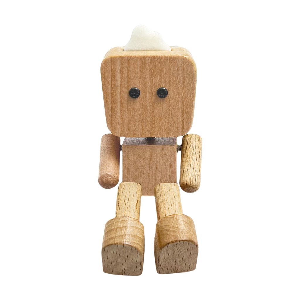 Robot Leg Wooden Car Decor Scented Aromatherapy Swing Figurine ...