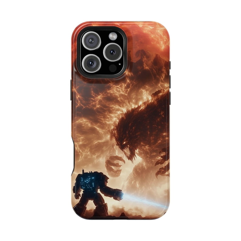 Robot Mech Warrior Inferno Sci-Fi Beast Futuristic Battle Phone Case ...