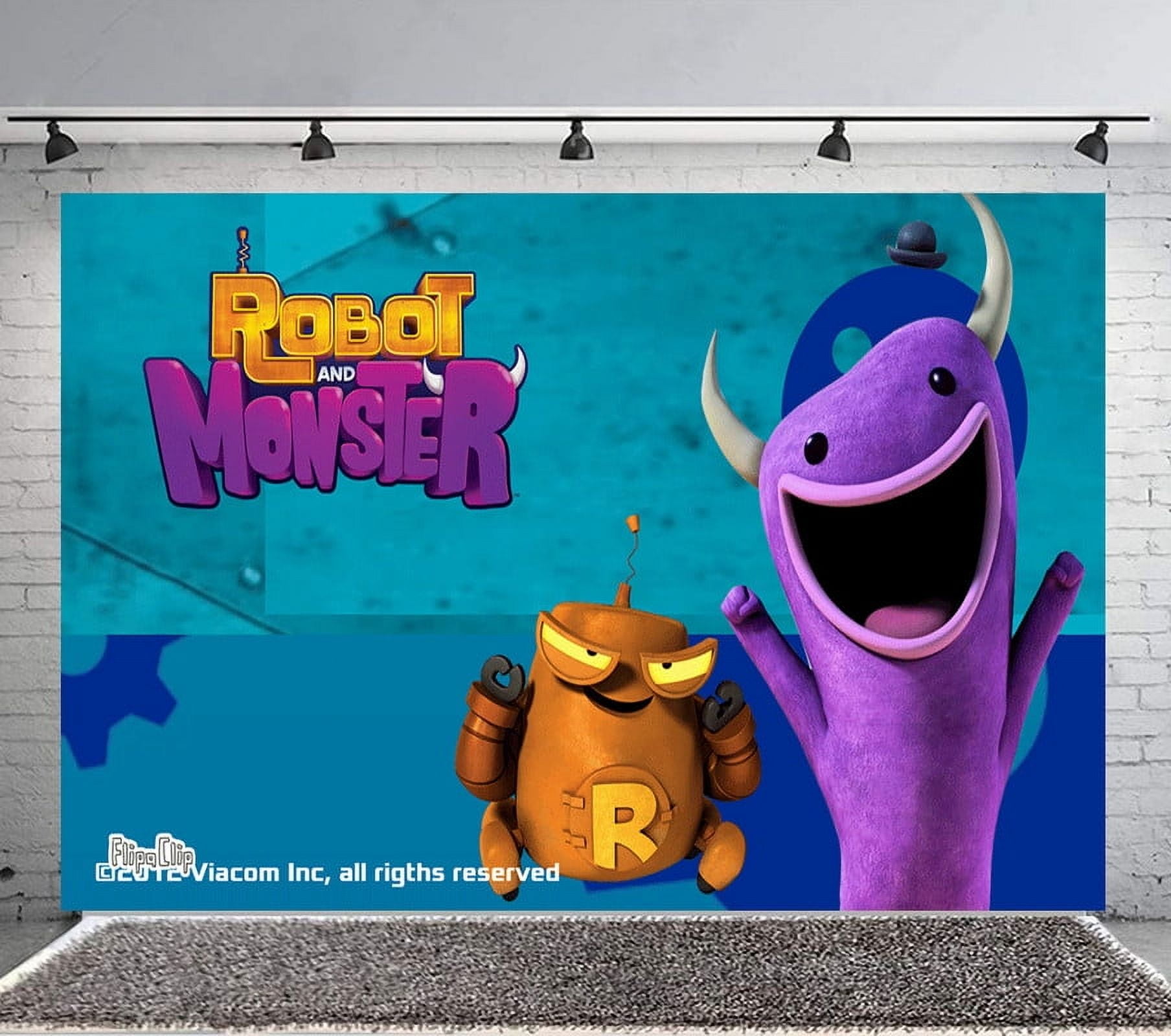 Robot Monster Backdrop Banner Party Supplies Poster Movie Theme ...