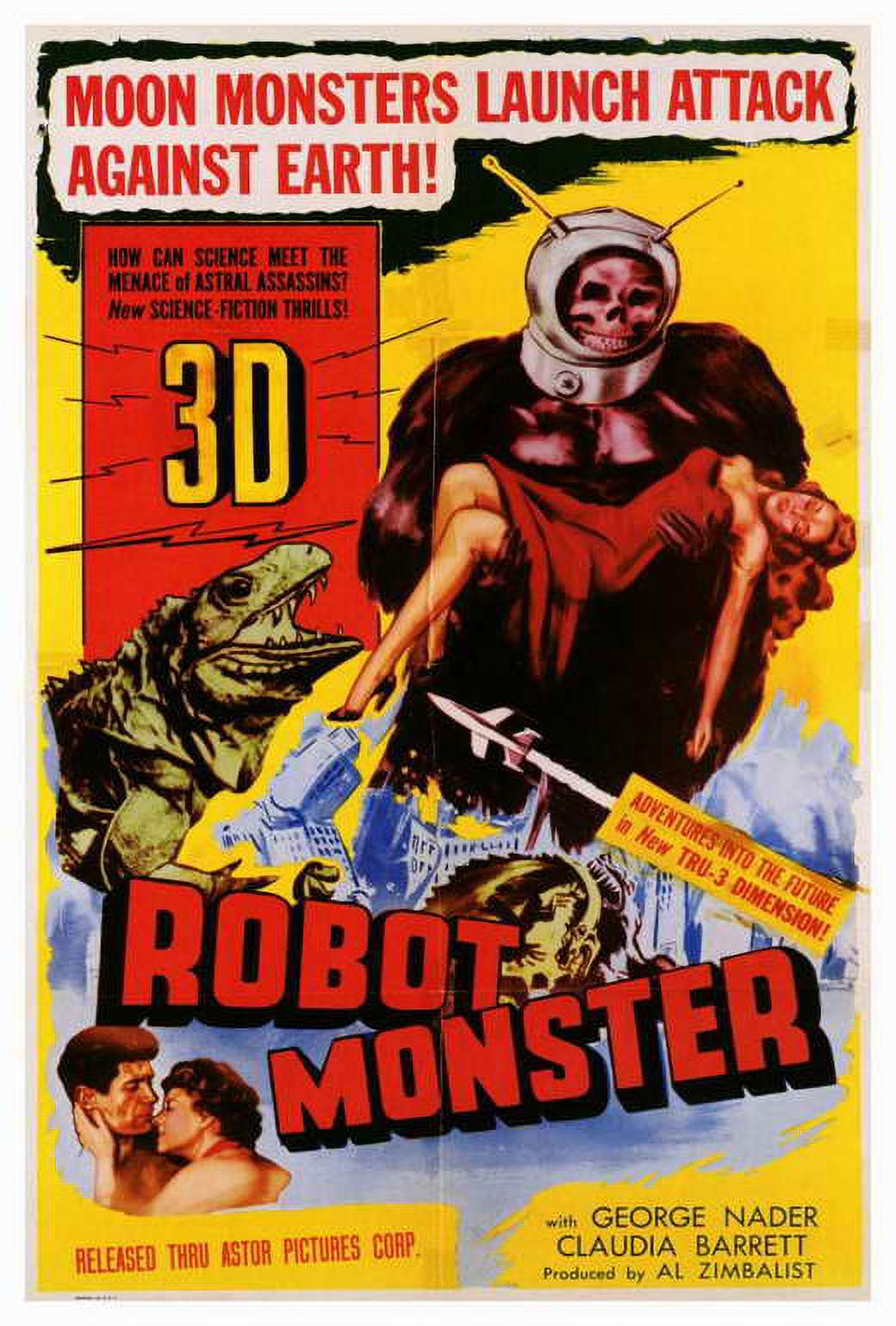 Robot Monster Movie POSTER 27" x 40" Style A - Walmart.com