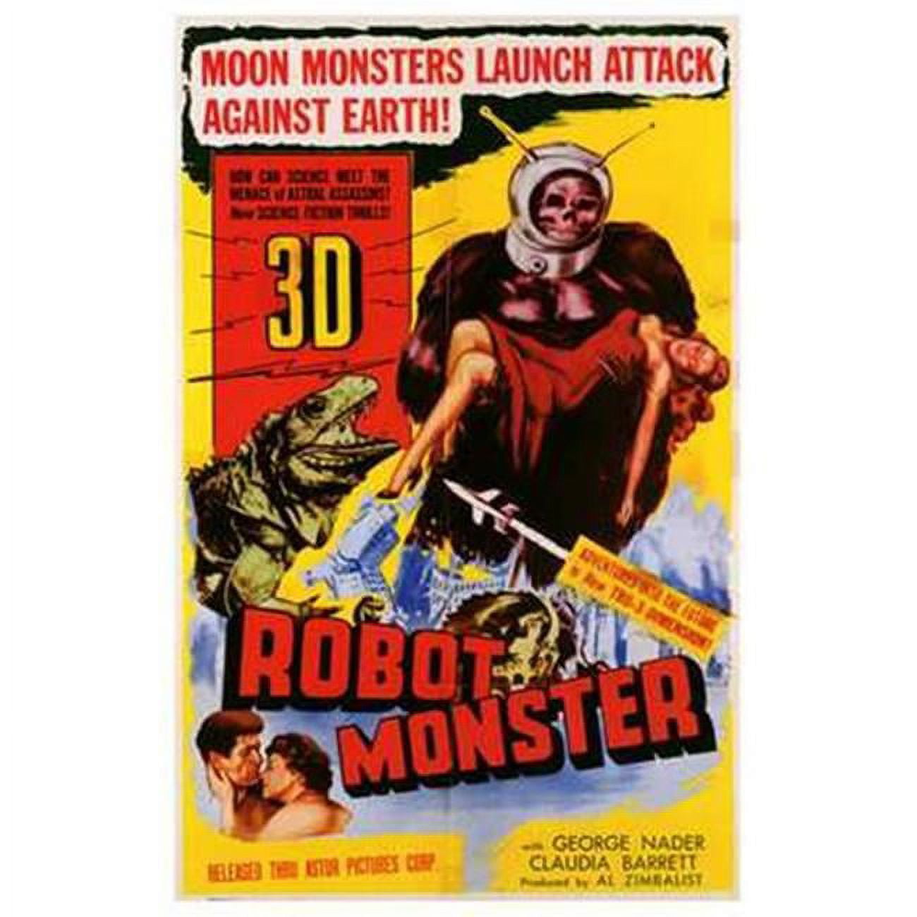 Robot Monster Movie Poster - 11 x 17 in. - Walmart.com