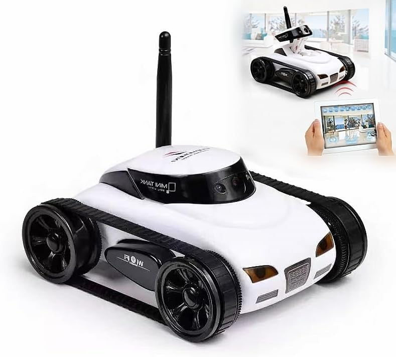 Robot Movable Camera Battery-Powered with Phone App, Night Vision Video ...