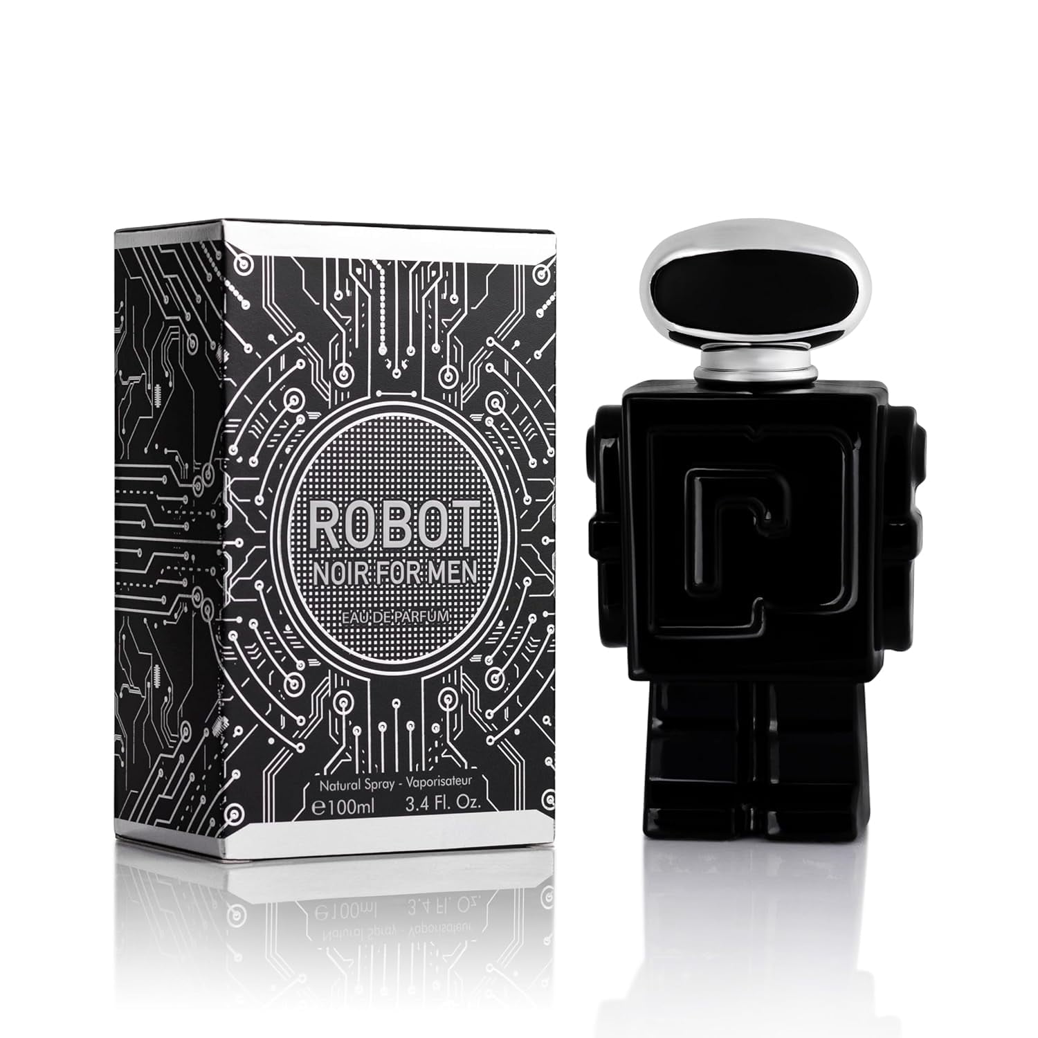 Robot Noir Eau De Parfum 100ml – Fresh Woody Scent with Cardamom ...