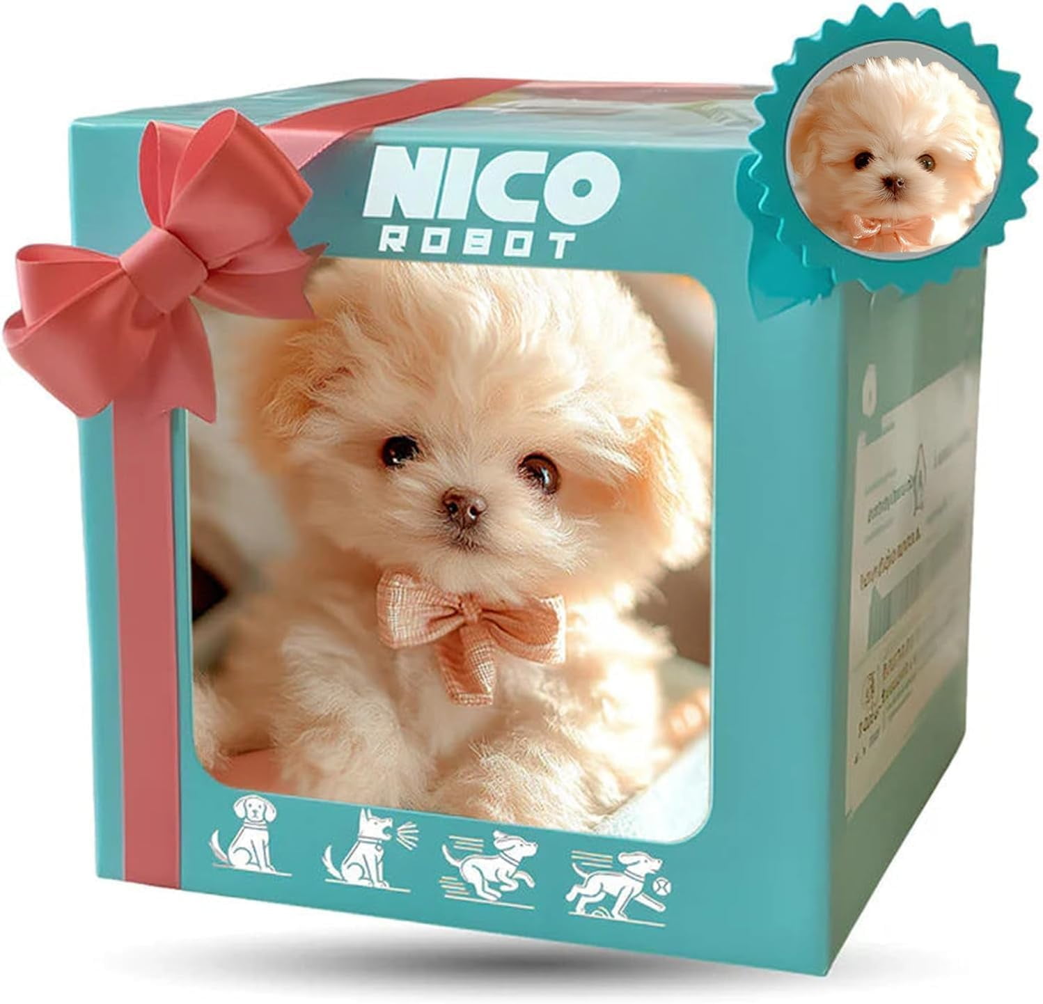 Robot Puppy, Robot Dog That Acts Like a Real Dog, Realistic Robotic AI ...