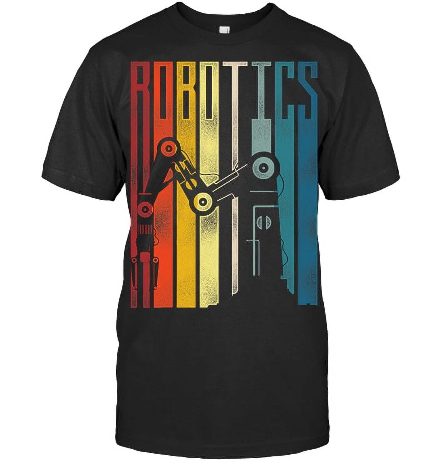 Robot Robotics Engineer Retro Vintage Robotics Engineer T Shirt ...