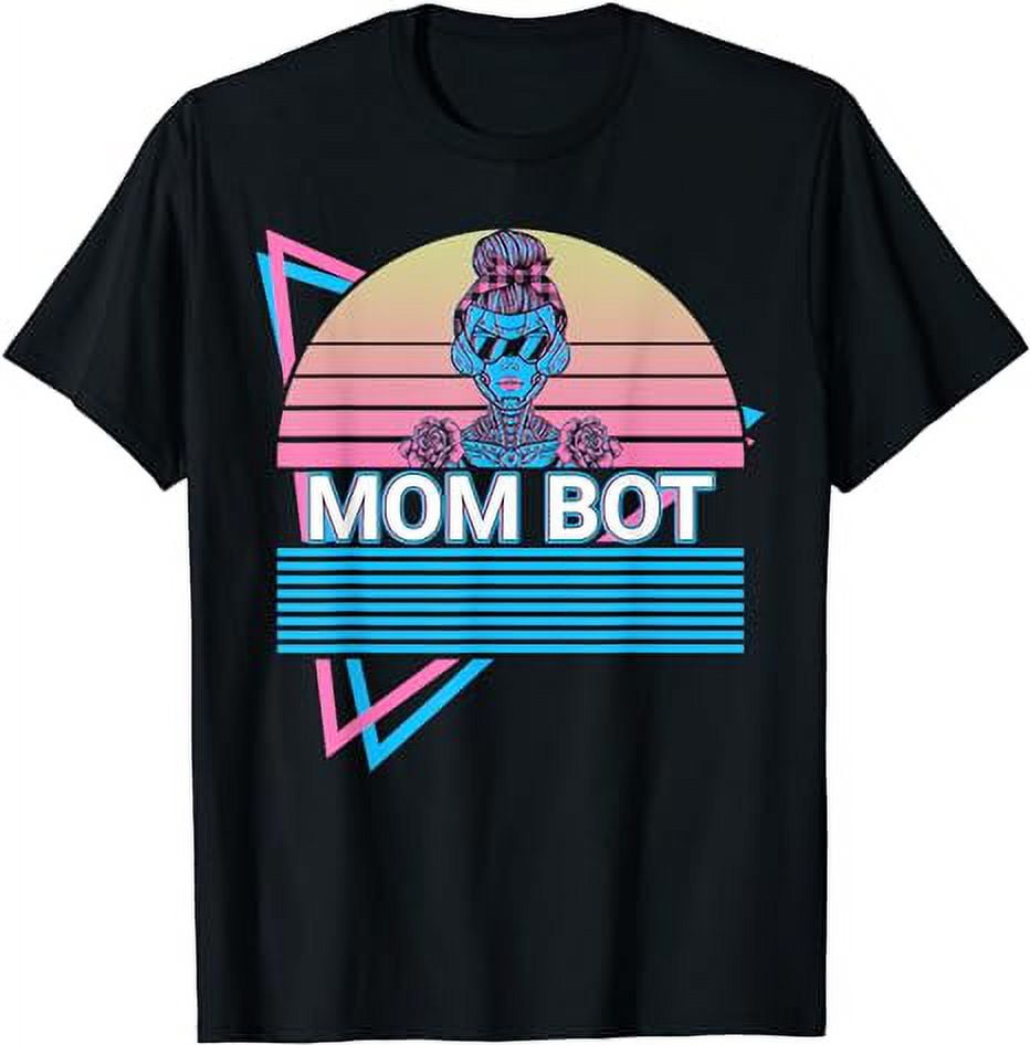 Robot Robotics Mom Retro Mom Bot T-Shirt - Walmart.com