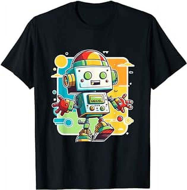 Robot Robotics Science Tech Cute Robot Toddler Boy Girl T-Shirt ...