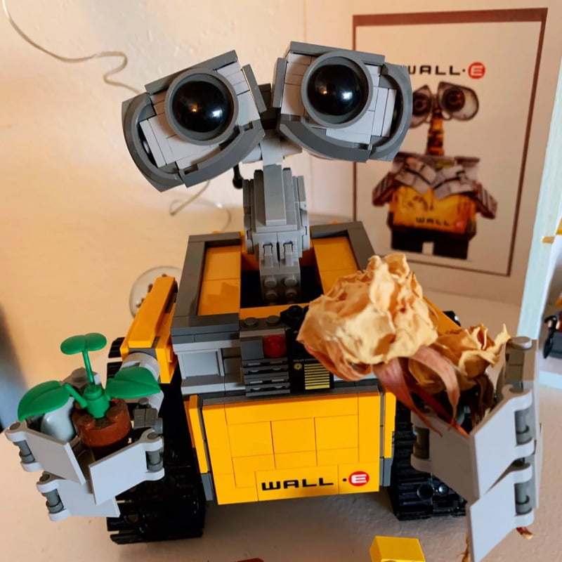 Robot Small Particle Building Blocks Childrens Fun Toys Wall-E Robot ...