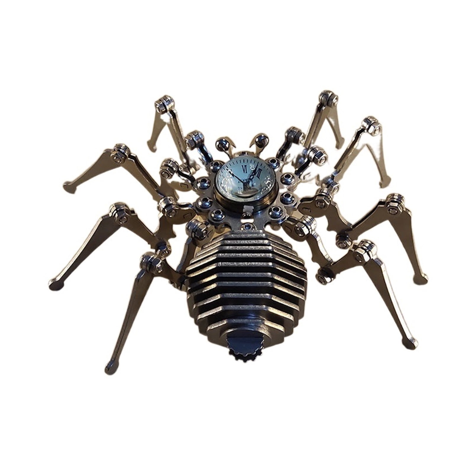 Robot Spider Stainless Steel Iron Insect Model Desk Small Alarm Clock ...