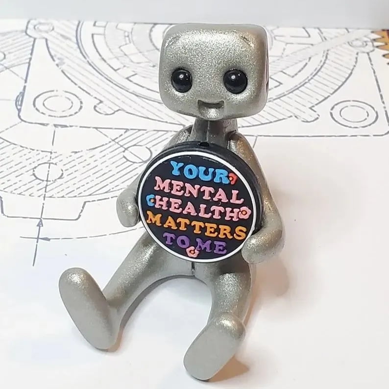 Robot Statue Your Anxiety is A Lying H*e Robot, Cute Fun Robot Image ...