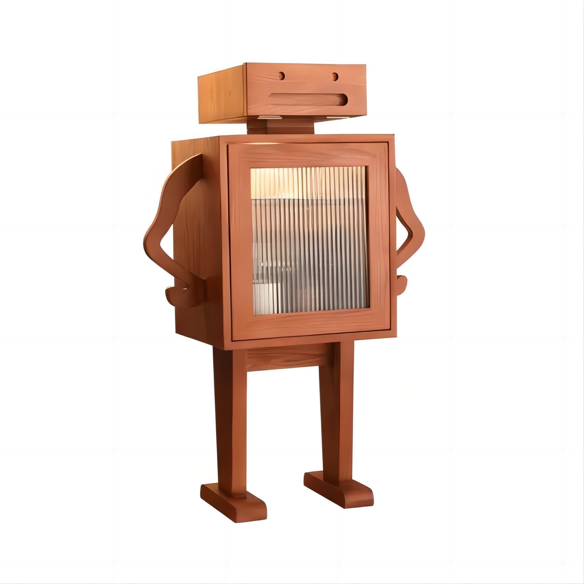 Robot Storage Cabinet, Wine Cabinet Side Table with 2 Large Drawers ...