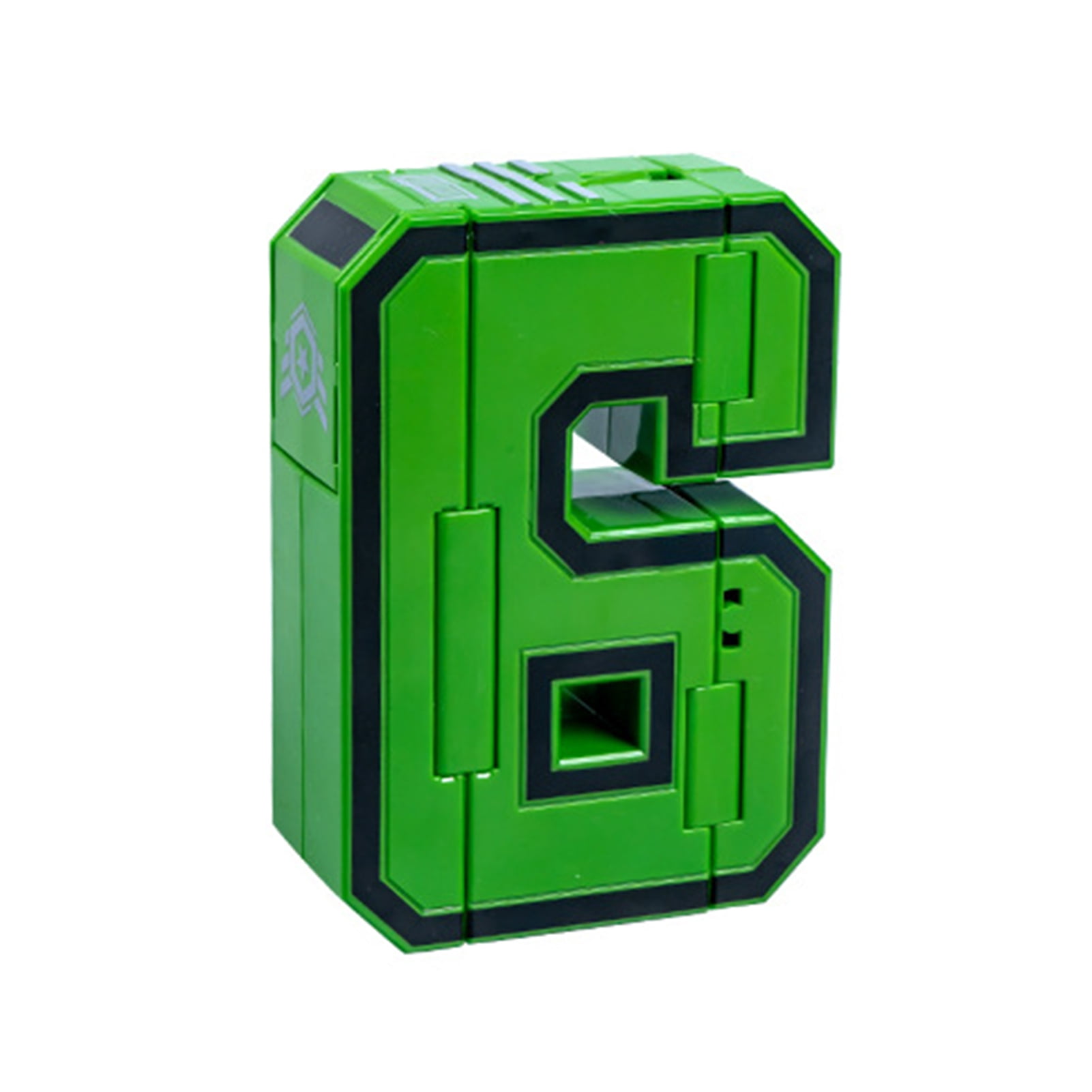 Robot Toy Compact Kids Digital Numbers Transforming Robot Action Figure Educational Toy for ...