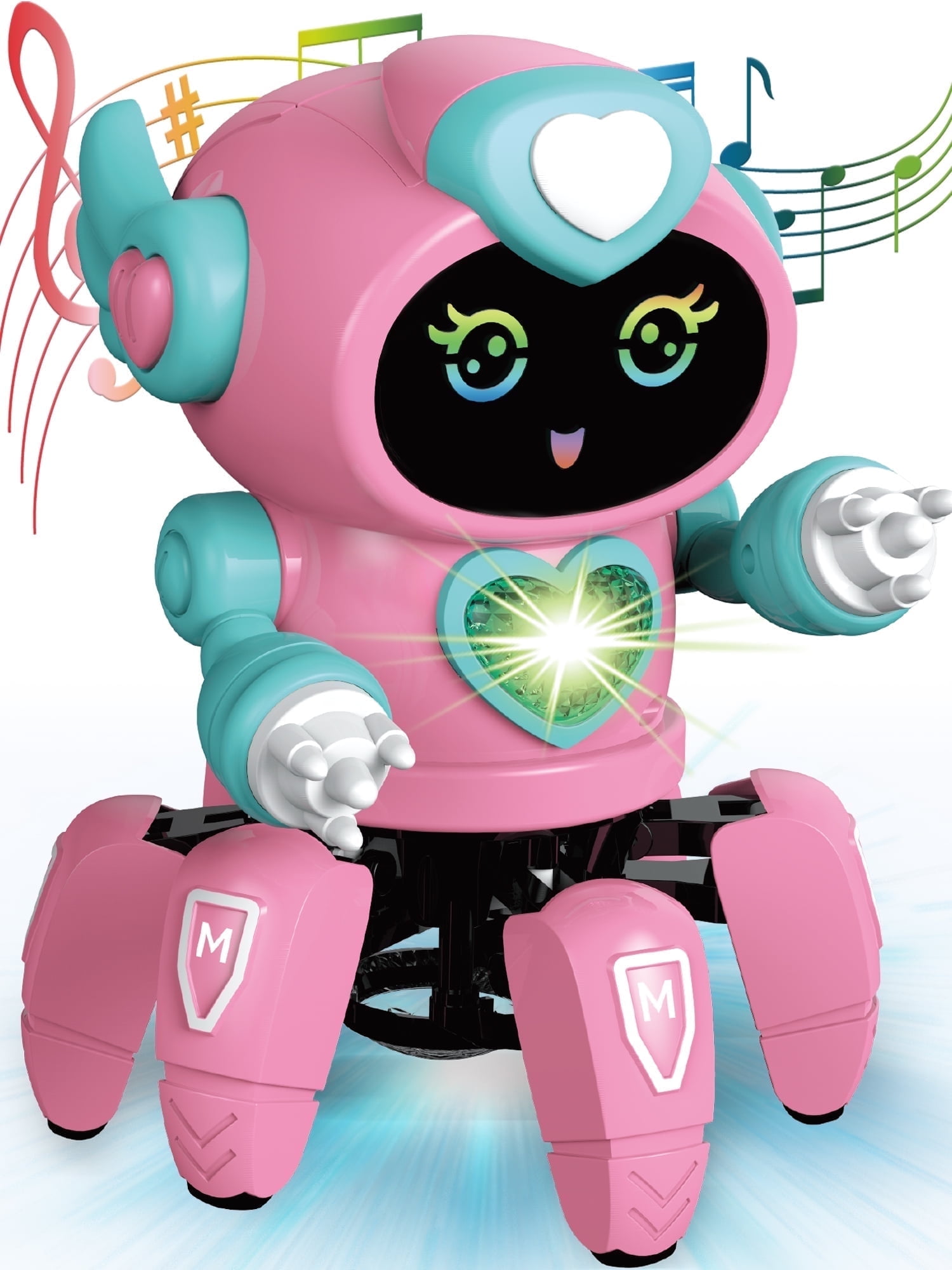 Lvelia Robot Toy for Kids, Smart Electronic Dancing Robot with Lights ...