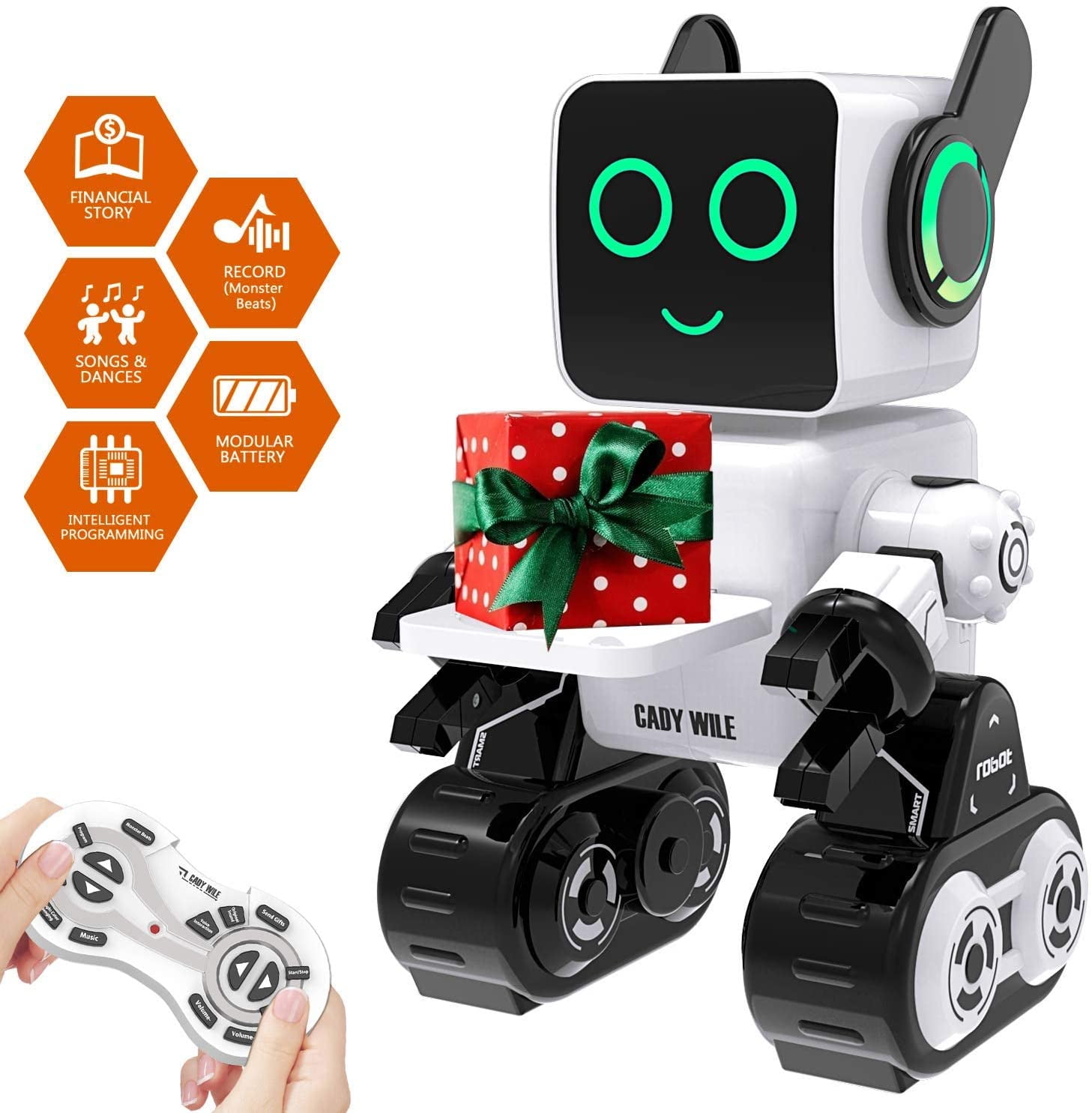 Robot Toy, Remote Control Robot Toy for Kids, Intelligent Programming ...
