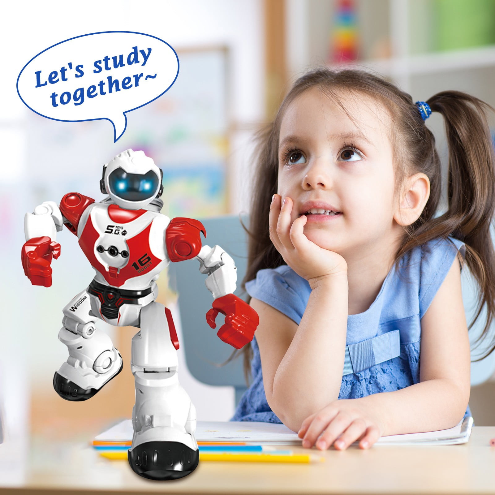 Robot Toys for Kids,Programmable Remote Control Smart Walking Dancing Robot Toy with Gesture ...