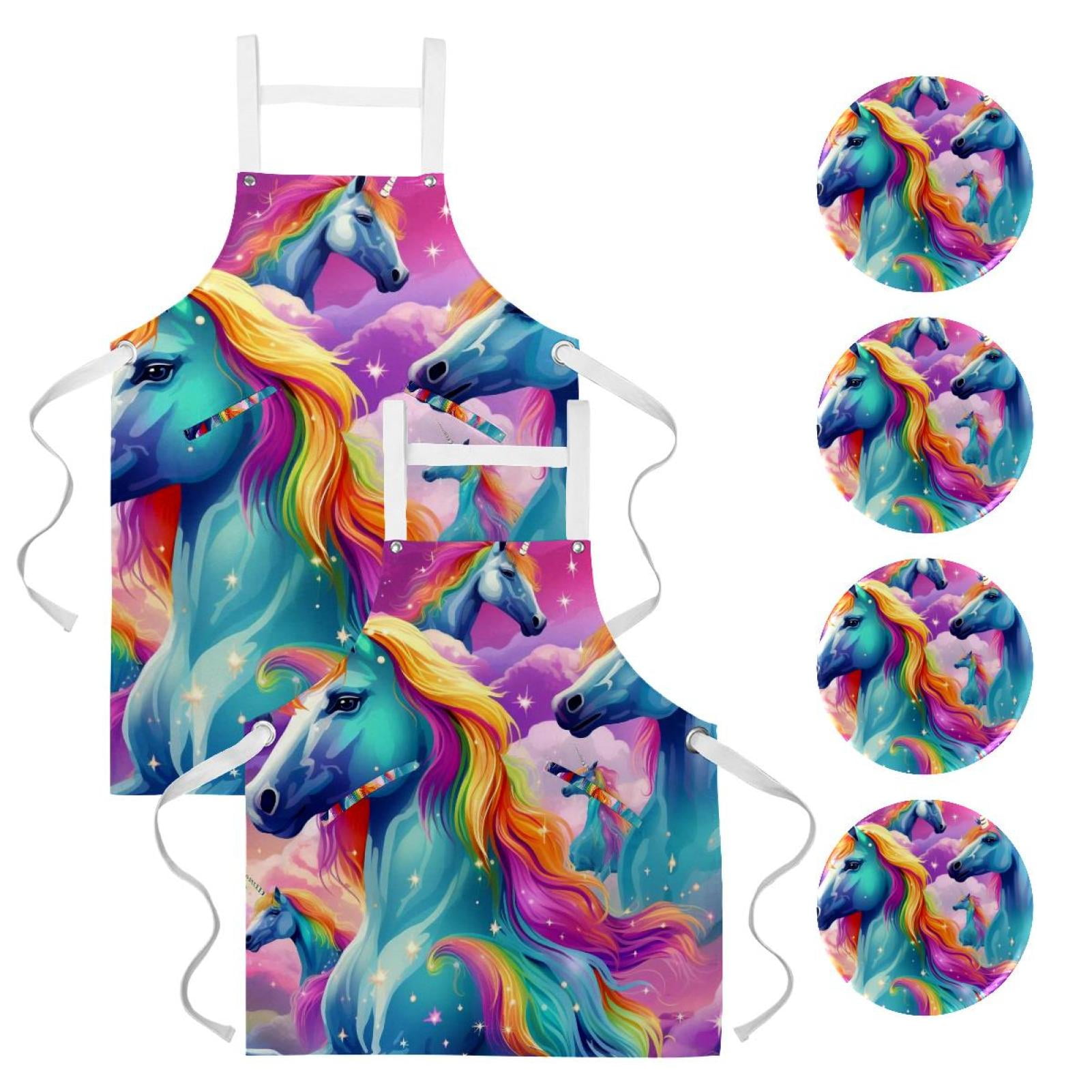 Robot Unicorn Attack 2 Pack Waterproof Apron with Pockets and Badge ...